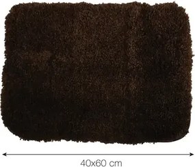 MSV Koupelnová předložka MICROFIBER černá / 40 x 60 cm / polyester / p