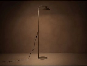 Hnědá kovová stojací lampa (výška 160 cm) Nocte – Micadoni