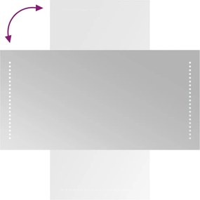 Koupelnové zrcadlo s LED osvětlením 40x80 cm 3154049