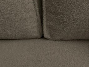 Rozkládací oboustranná sedací souprava do L SMART BOUCLE 232x143 cm, šedohnědá