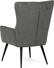 Relaxační křeslo ušák WIPPY - šedá látka