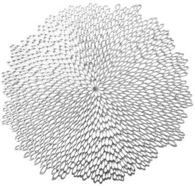 SADA 6KS PROSTÍRÁNÍ NA STŮL ELEN (FI) 38 CM STŘÍBRNÁ