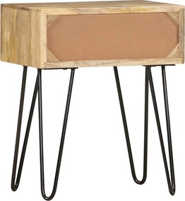 Noční stolek 40 x 30 x 50 cm masivní mangovníkové dřevo 286124
