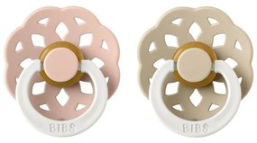 Bibs Dudlíky kaučuk 2 ks 0-6 měsíců Boheme Blush - Vanilla