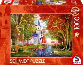 SCHMIDT Puzzle Kaplička v podzimním kouzlu / 1000 dílků / od 12 let