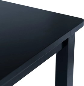Jídelní stůl - masivní kaučukovník - černý | 114x71x75 cm