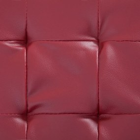 Taburet s úložným prostorem 87,5 cm vínový umělá kůže 281374