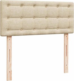Box spring postel s matrací krémová 120x200 cm textil 3287442