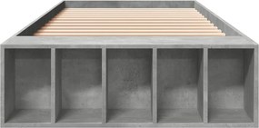 Rám postele betonově šedý 90 x 200 cm kompozitní dřevo 3280611