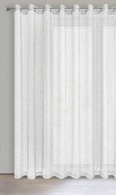 ZÁCLONA NA KROUŽCÍCH AMANDA 300 CM X 250 CM CM BÍLÁ