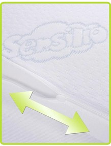 Sensillo Kojenecký polštář - klín do postýlky bílý 59x37 cm