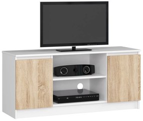 TV stolek Tonon 120 cm bílý/sonoma