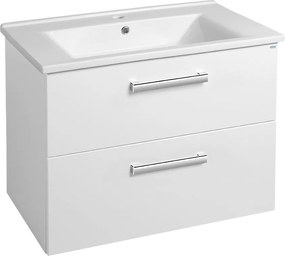 Aqualine Aqualine, VEGA umyvadlová skříňka 72x57, 6x43, 8 cm, 2xzásuvka, bílá, VG073