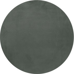 Ayyildiz, Kusový koberec Pouffy 5100 Green kruh, 160x160 (průměr) kruh, zelená, obývací pokoj