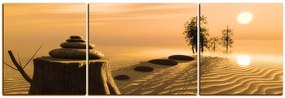 Obraz na plátně - Zen stones - panoráma 5162ZC (90x30 cm)