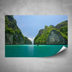 Plakát - Průplav mezi skalami (60x40 cm) - PopyDesign