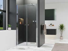 BETA Chrom 140 Čiré Sprchové dveře do niky dvoukřídlé