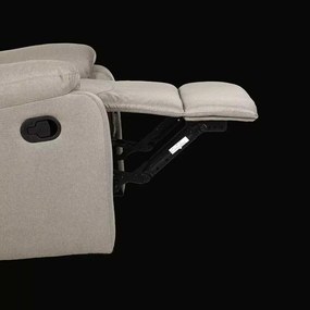 LuxuryForm DESIGN Televizní křeslo CARLOS s polohováním - béžové