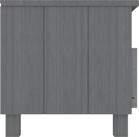 TV stolek HAMAR tmavě šedý 106 x 40 x 40 cm masivní borovice 340470