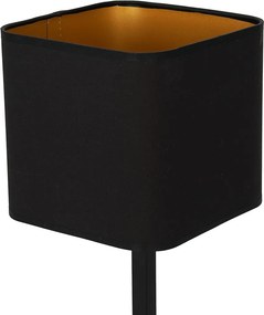Stolní lampa Napoli, 1x černé textilní stínítko, b