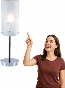 Moderní stolní lampa Valve Chromová E27 Italux