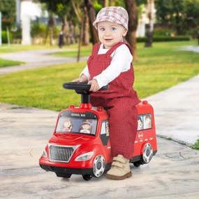 Costway Auto na jízdu na s hudebním a úložným prostorem a ochranou proti