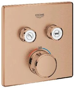 Grohe Grohtherm SmartControl - Termostatická baterie pod omítku se 2 ventily, kartáčovaný Warm Sunset 29124DL0