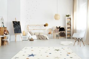 Koberec Esme Kids C5642A bílý / krémový