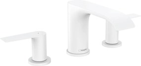 Hansgrohe Vivenis, umyvadlová baterie s výpustí, 3-otvorová instalace, EcoSmart, bílá matná, 75033700