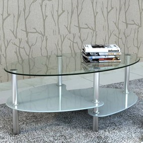 vidaXL Konferenční stolek s exkluzivním tříúrovňovým designem, bílý