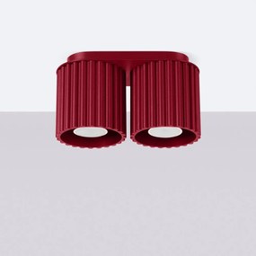Vínové kovové bodové svítidlo 10x21 cm Zora – Sollux