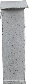 Světle šedá retro poštovní schránka Mail - 26*10*31 cm