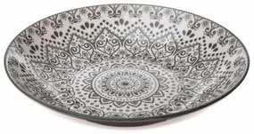 Porcelánový hluboký talíř Grey Orient, 21,5 cm