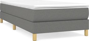 Rám postele s boxspringem tmavě šedý 90 x 200 cm textil 3120583