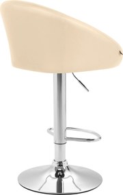 Sada 2 barových židlí Miami V2 umělá kůže C – krémová