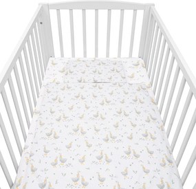 Bavlněný set do postýlky s výplní New Baby Husičky 90x120cm