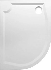 Gelco RIVA sprchová vanička z litého mramoru, čtvrtkruh 100x80cm, pravá GR10080R RIVA 100×80 GR10080R