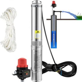 ponorné čerpadlo do hlubokých studní, 550 W 230 V/50 Hz, 50 l/min. 89 m hlava, 20 m