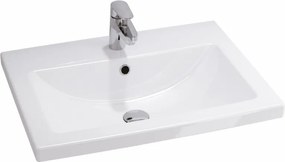 Cersanit Tirso, závěsná umyvadlová skříňka 594x447x572 mm + keramické umyvadlo, bílá matná, S801-545