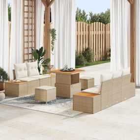 Sada zahradních pohovek 8 pcs 7-Seater Béžová a krémová 3363246