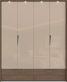 Šatní skříň P42B/LF s osvětlením - 187 × 226 × 60 cm