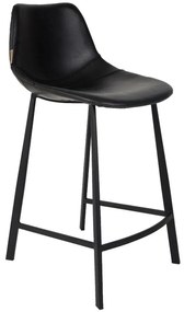 OnaDnes -20% Černá vintage barová židle DUTCHBONE Franky 65 cm