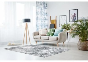 Luxusní kusový koberec akryl Ribon šedý 240x350cm