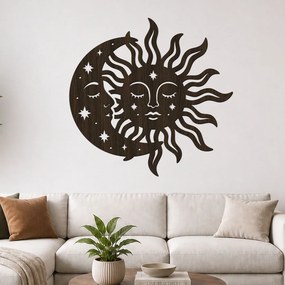 dřevo života Dřevěná dekorace na zeď SOULAD Zvolte rozměr (cm): 40x40, Zvolte barvu dekoru: Černá