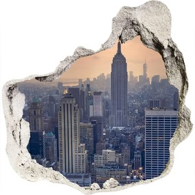 Wallmuralia Fototapeta díra na zeď 3D Manhattan New York 75x75 cm