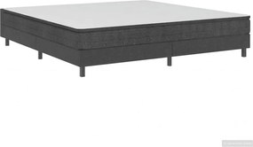 Postel boxspring šedá textil 200 x 200 cm 287459