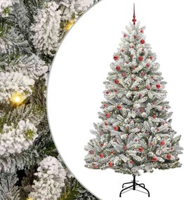 Umělý vánoční stromeček 210 cm 300 LED Teplá bílá PVC a ocel 3395757
