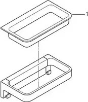 Grohe QuickFix Start Cube - Polička - délka 20 cm chrom