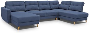 Casarredo - Komfort nábytek Rozkládací sedací souprava do U OLAF s úložným prostorem, výběr látek SK2 | potah: milos 61