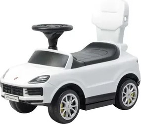 MILLY MALLY Odrážedlo Porsche Cayenne bílé / S rodičovskou vodicí tyčí